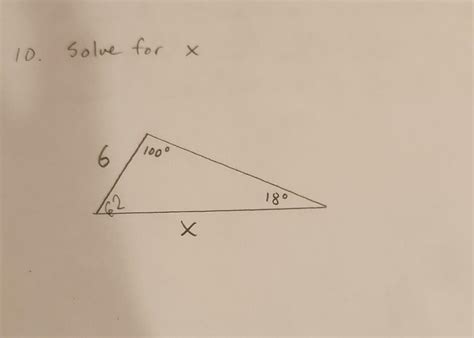 Solved Solve For X Chegg Com