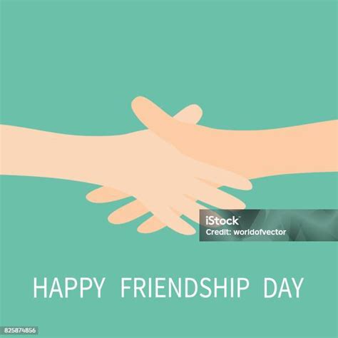 해피 친선의 날입니다 핸드셰이크 아이콘입니다 두 손을 서로 게 도달 하는 무기 손 떨 리고 신체 부분을 닫습니다 영원히 친구입니다 핸드를 돕는 녹색 배경 격리입니다 평면
