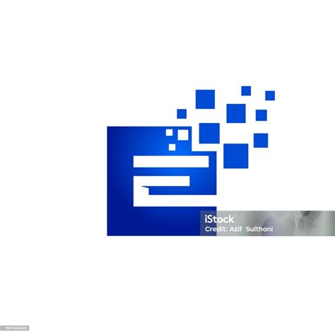 상자 편지 E 로고 템플릿 0명에 대한 스톡 벡터 아트 및 기타 이미지 0명 디자인 라벨 Istock