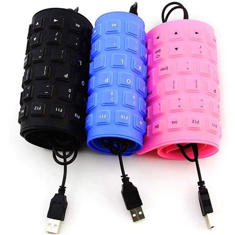 Keys Keyboard Wired Keyboard Waterproof Dustproof Universal Soft Silicone Keyboard Folding
