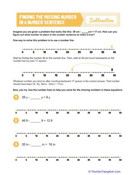 Finding The Missing Number Thư Viện Tiếng Anh
