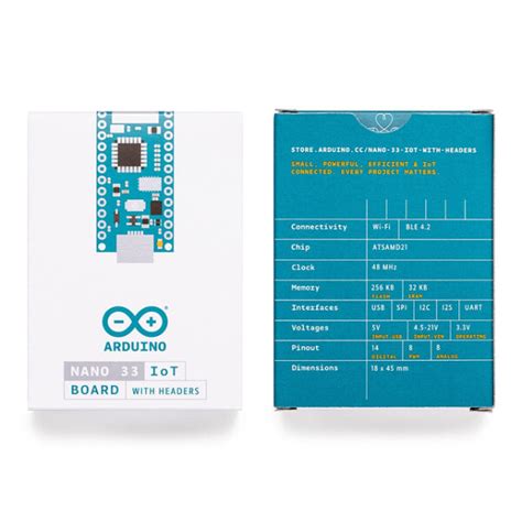 Official Arduino Nano 33 Iot With Headers Eckstein Shop 3795