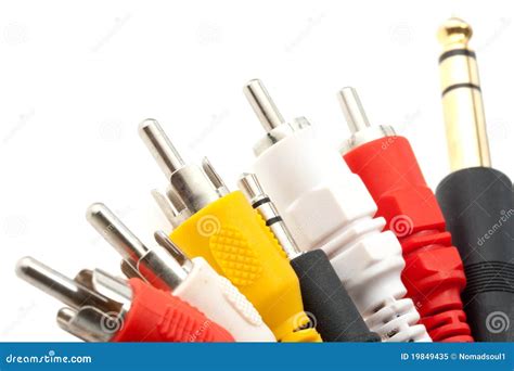 Audio And Video Cables Stock Image Image Of Interconnect 19849435
