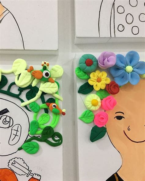 오늘은 정말이지 숨소리만 들렸답니다 에바알머슨 즐거운만들기시간😊 아이클레이로꽃만들기 최근가장즐거웠다는아이들 집에갈생각을안하는아이들 그림나무아이들😍 그림나무미술학원
