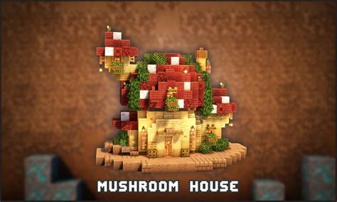 Mushroom House World Download Schematic Litematica Minecraft Map