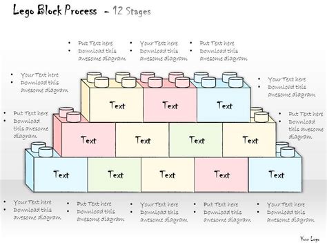 0314 Business Ppt Diagram Lego Blocks Data Model Powerpoint Template Powerpoint Templates