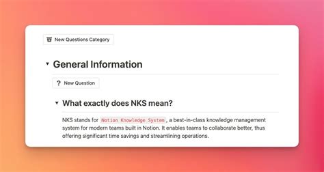 Matthias Frank On Linkedin If Youre Using Notion At Work Then You Must Have An Faq