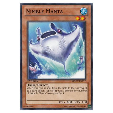 Yu Gi Oh Galactic Overlord Nimble Manta Common Gaov En097
