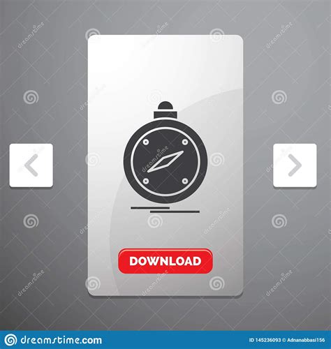 Compass Direction Navigation Gps Location Glyph Icon In Carousal