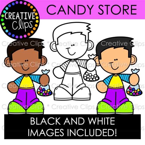 Candy Store Clipart Candy Clipart Tpt