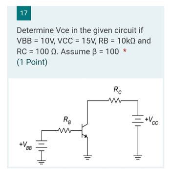 Answered Determine Vce In The Given Circuit Bartleby