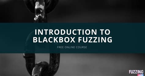 Introduction To Blackbox Fuzzing