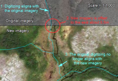 Qgis Bing Shifted Basemap Imagery Geographic Information Systems
