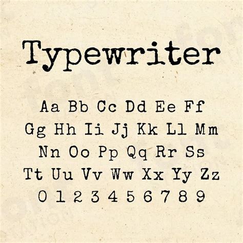 Typewriter Font Typewriter Font Writing Machine Free Cursive Fonts
