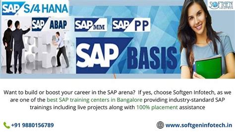 The Best Sap Training Centers In Bangalore Softgen Infotech