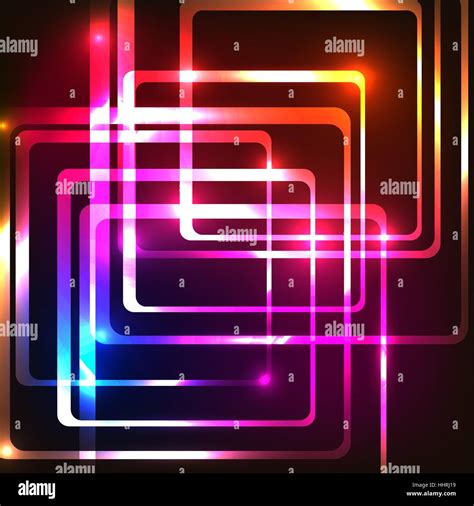 Abstract Background Neon Rectangles Stock Vector Images Alamy