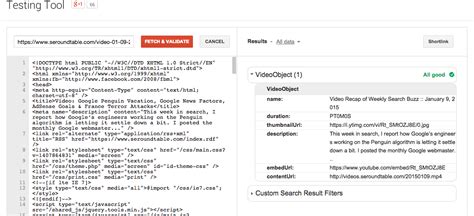 Google Structured Data Testing Tool Documentation Updated