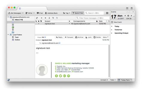Thunderbird Email Signature Templates Williamson