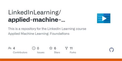 Releases · Linkedinlearning Applied Machine Learning Foundations 3856104 · Github