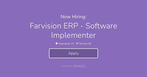 Farvision Erp Software Implementer At Nexthire Farvision Erp Software Implementer At Nexthire