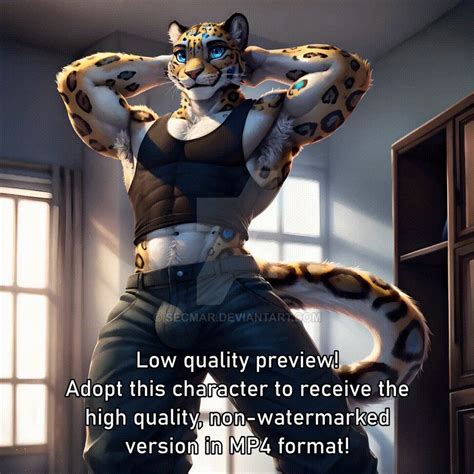 [open] Animated Flexing Clouded Leopard Guy By Secmar On Deviantart
