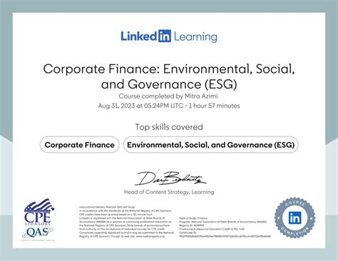 Mitra Azimi Bernal On Linkedin Certificate Of Completion