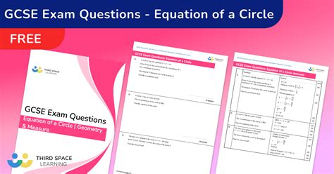 Equation Of A Circle Exam Questions Gcse Maths [free]