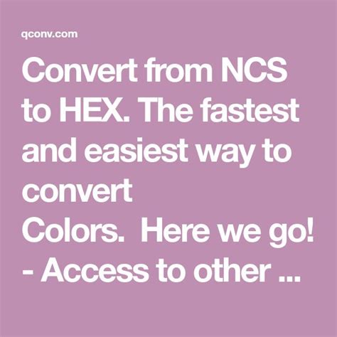 convert from ncs to hex color codes
