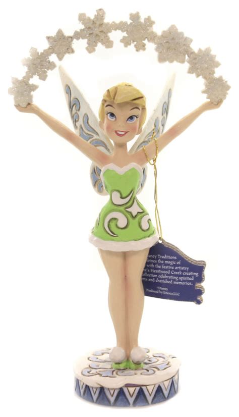 Jim Shore Winter Whimsy Polyresin Tinker Bell 6002827 Contemporary Decorative Objects And