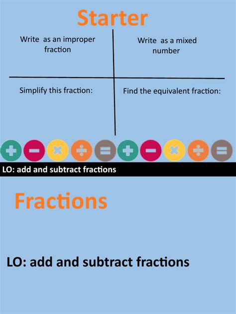 Lesson 2 Adding And Subtracting Fractions Pdf