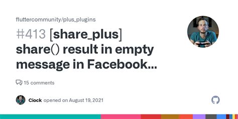 Shareplus Share Result In Empty Message In Facebook News Feed