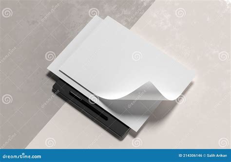 A4 Size White Paper Mock Up Isolated On Soft Background Blank Portrait A4 Mock Up 3d