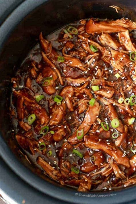 Slow Cooker Honey Garlic Chicken Spend With Pennies