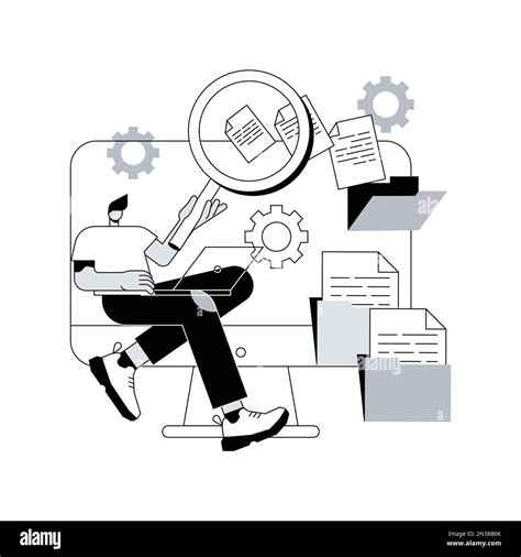 Document Management Soft Abstract Concept Vector Illustration Document Flow App Compound Docs