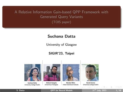 A Relative Information Gain Based Query Performance Prediction