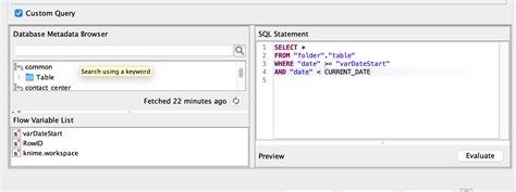 Parameterization Of Datetimeconfig For Db Table Reader Custom Sql