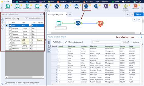 Alteryx Running Total