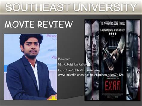 Exam Movie Review Pptx