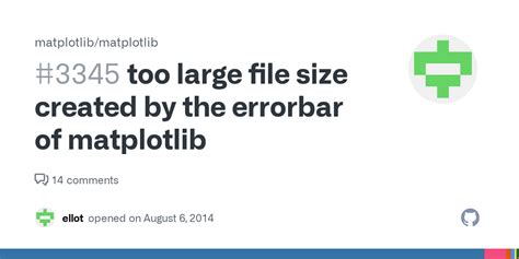 Too Large File Size Created By The Errorbar Of Matplotlib · Issue 3345