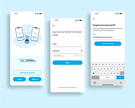 Money Exchange App UI Behance