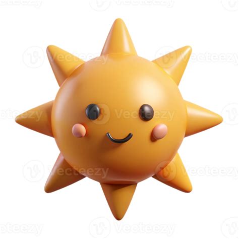 Striking Avant Garde Sun Character With Simple Triangular Rays Minimal Design With Scalable