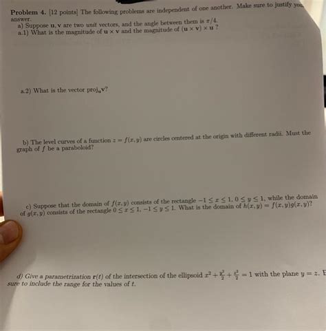 Solved Problem 4 12 Points The Following Problems Are