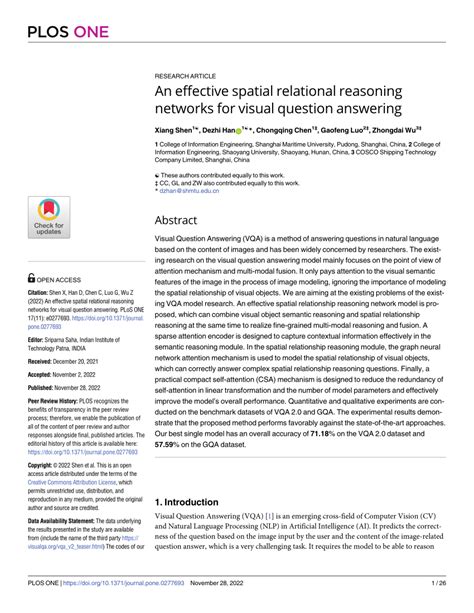 Pdf An Effective Spatial Relational Reasoning Networks For Visual Question Answering