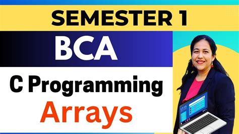 L 33 Creating An Array In C Programming Anjaliluthra Bca Btechbsc