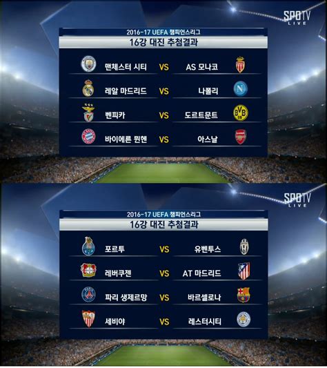 Uefa 챔피언스리그 16강 대진표ㅠㅠ 자유게시판 딜바다닷컴