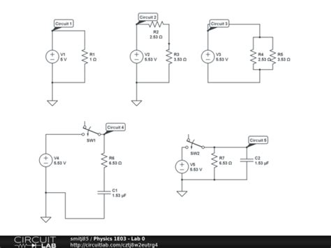 Physics 1E03 Lab 0 CircuitLab Physics 1E03 Lab 0 CircuitLab