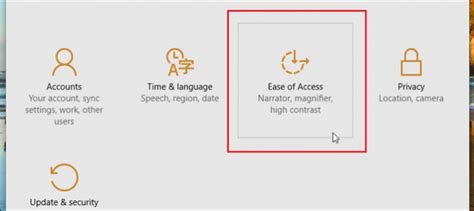 How To Manage Accessibility Features In Windows 10