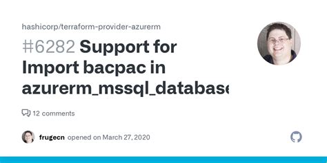 Support For Import Bacpac In Azurermmssqldatabase · Issue 6282