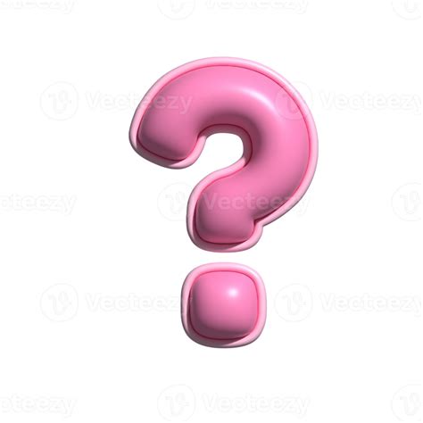 Question Mark Pink Alphabet Glossy 22287293 Png