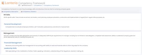 Competency Framework